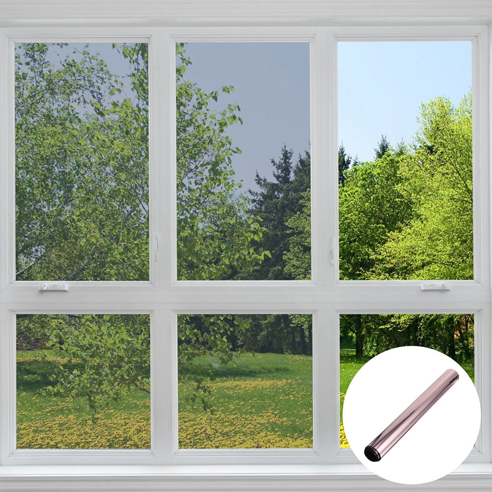 Moluckfu Brown One-Way Privacy Window Film Reflective Film for Home ...