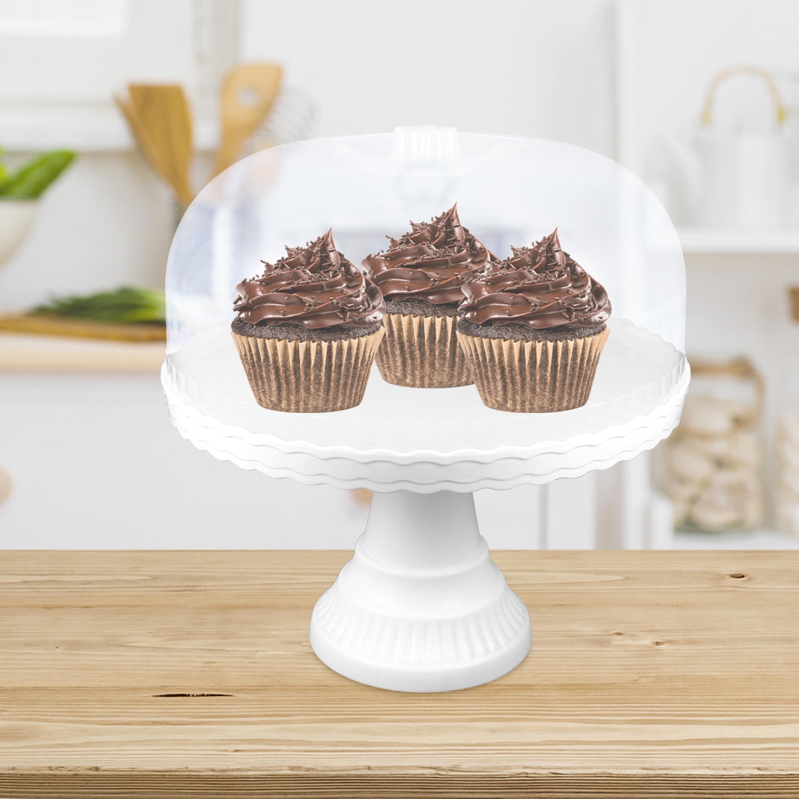 Moluckfu 1 Set Bakery Cake Display Tray for Cakes Snacks Fruits Dessert ...