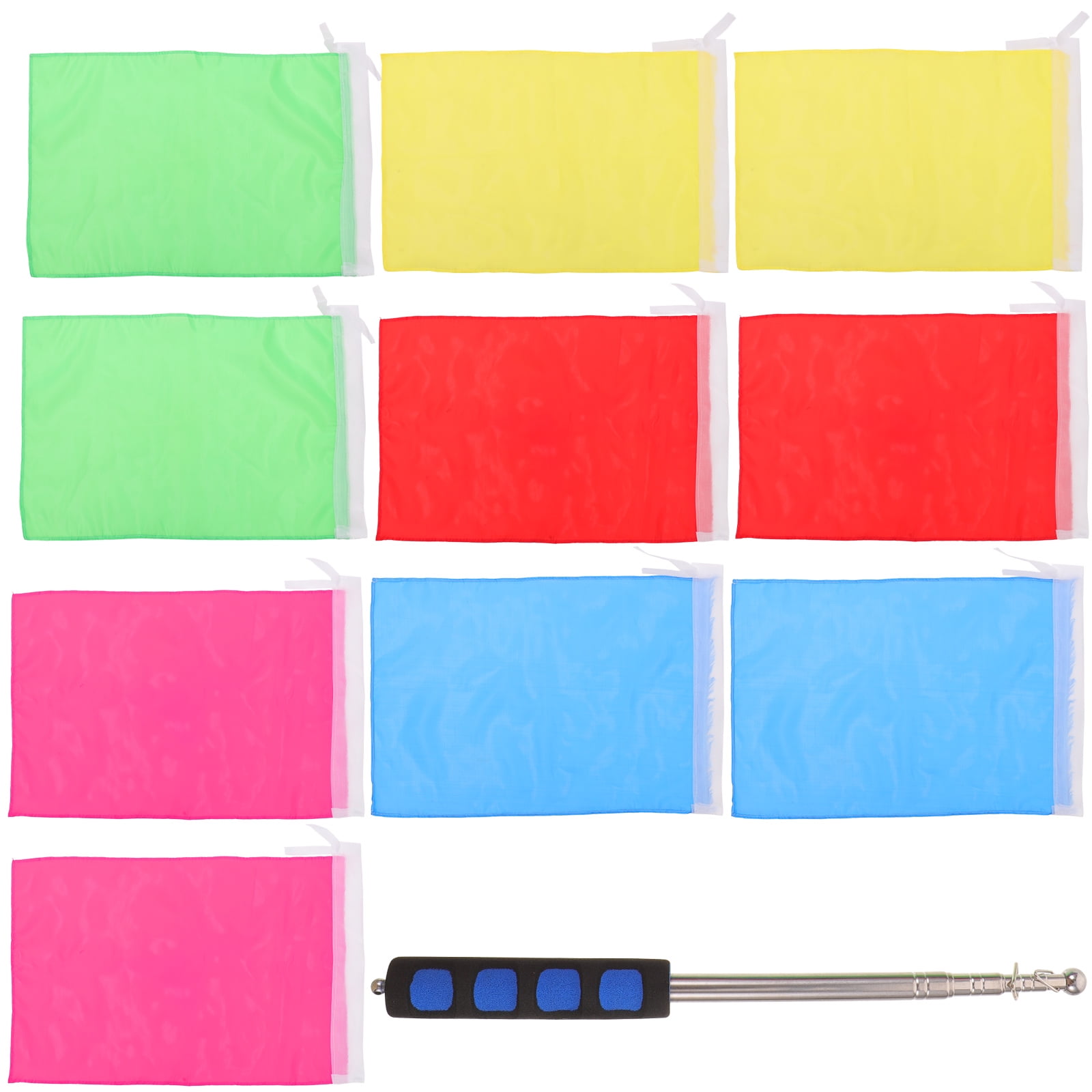Moluckfu 1 Set Ground Insertion Pole for Tour Leading 40*60CM Flags ...