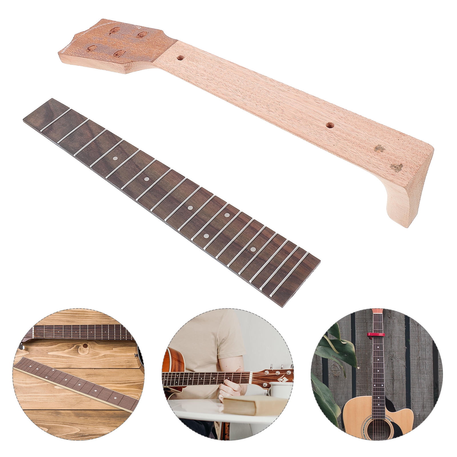 Moluckfu 1 Set Ukulele Fingerboard Simple Fingerboard Assorted Color ...