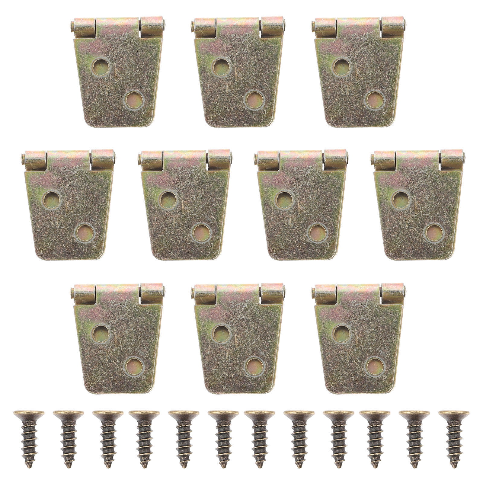 Moluckfu 10 Sets Golden Wood Hinge for Wooden Boxes Durable Design 2 ...