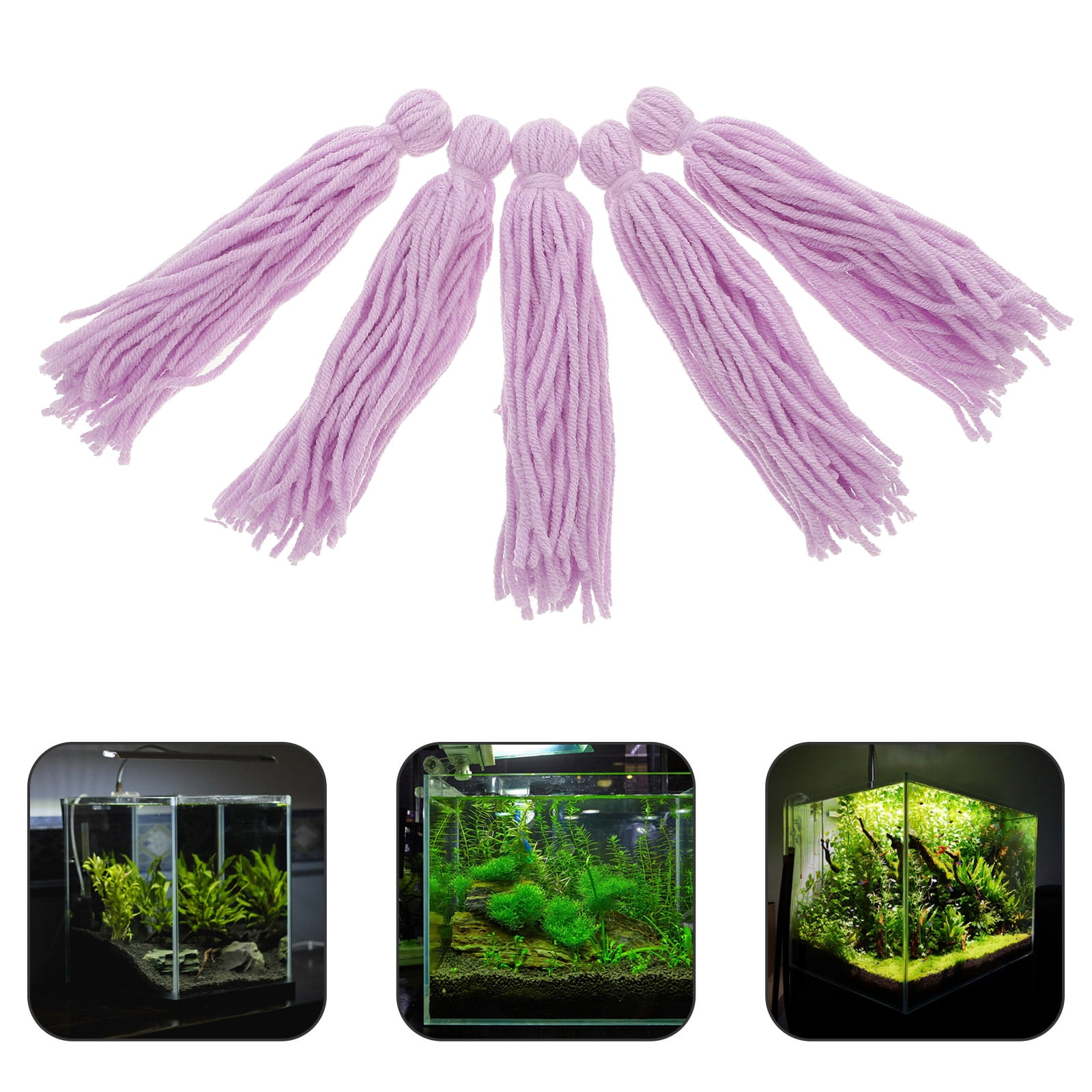 Moluckfu 10Pack Fish Breeding Mop Woolen Yarn Floating Spawning Mops ...