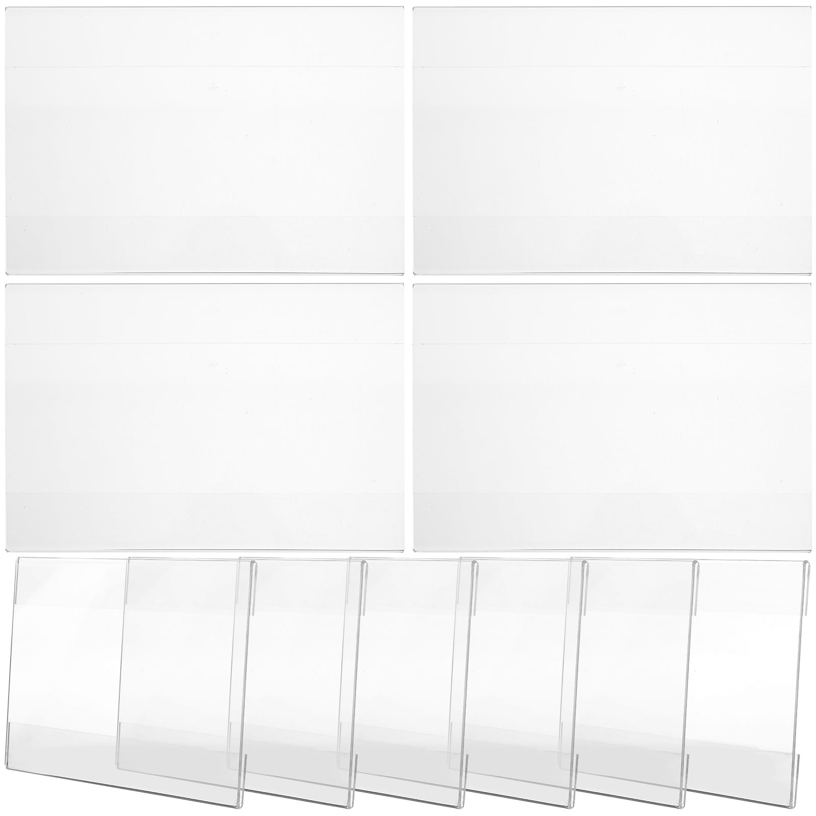 Moluckfu 10Pcs Wall-mounted Acrylic Price Card Holder for Hanging ...