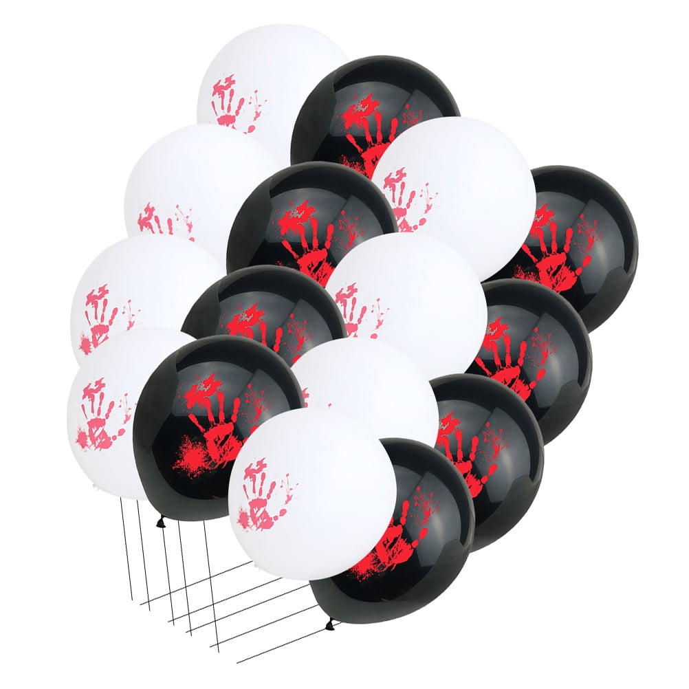 Moluckfu 1Pack Blood Balloons Latex Decorative Supplies for Horror ...