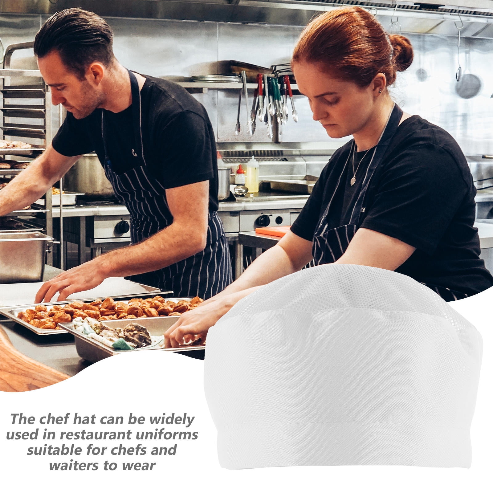 Moluckfu 1Pack Chef Hat for Men and Women with Professional Appearance ...