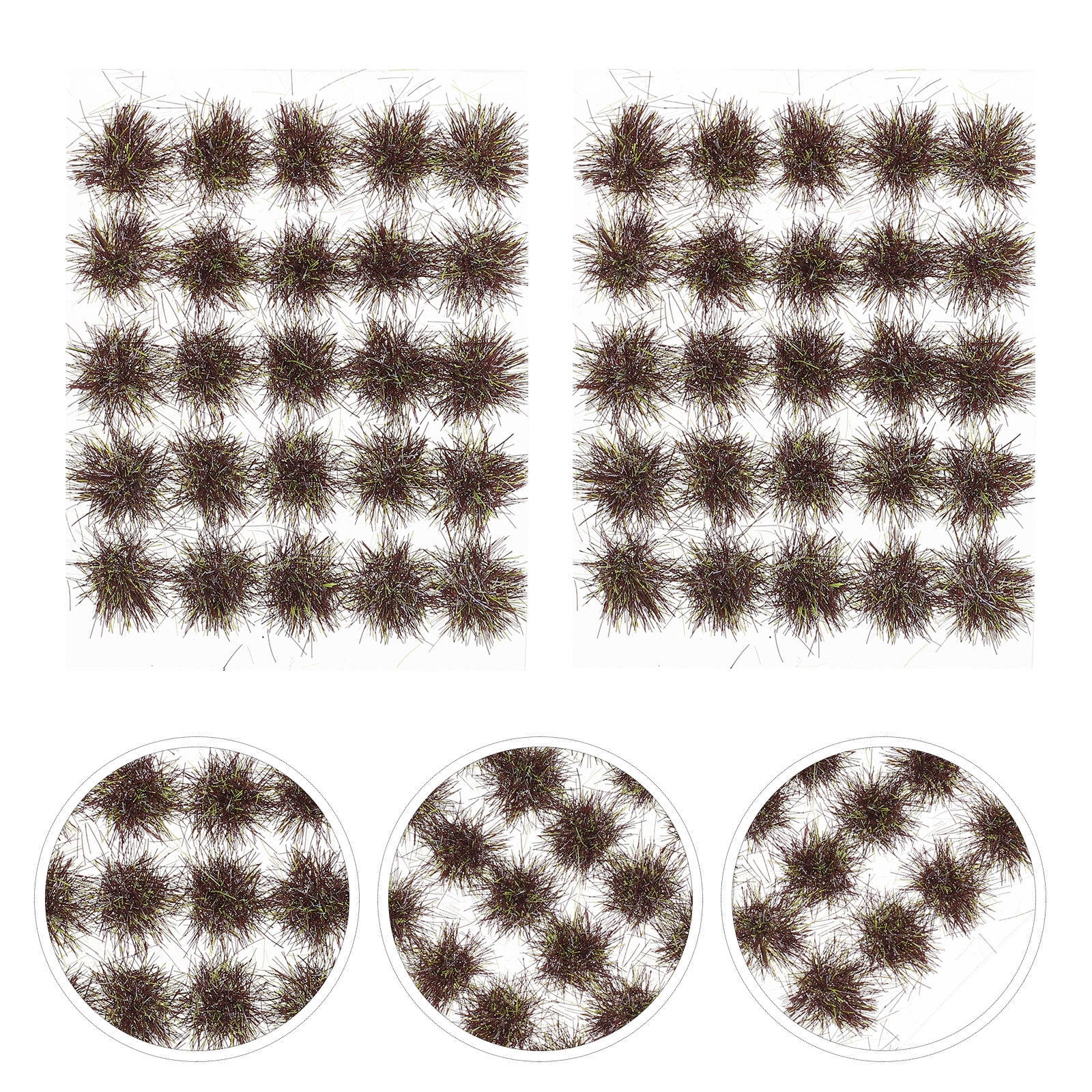 Moluckfu 1Pack Miniatures Grass Simulation Grass Cluster Resin Green ...