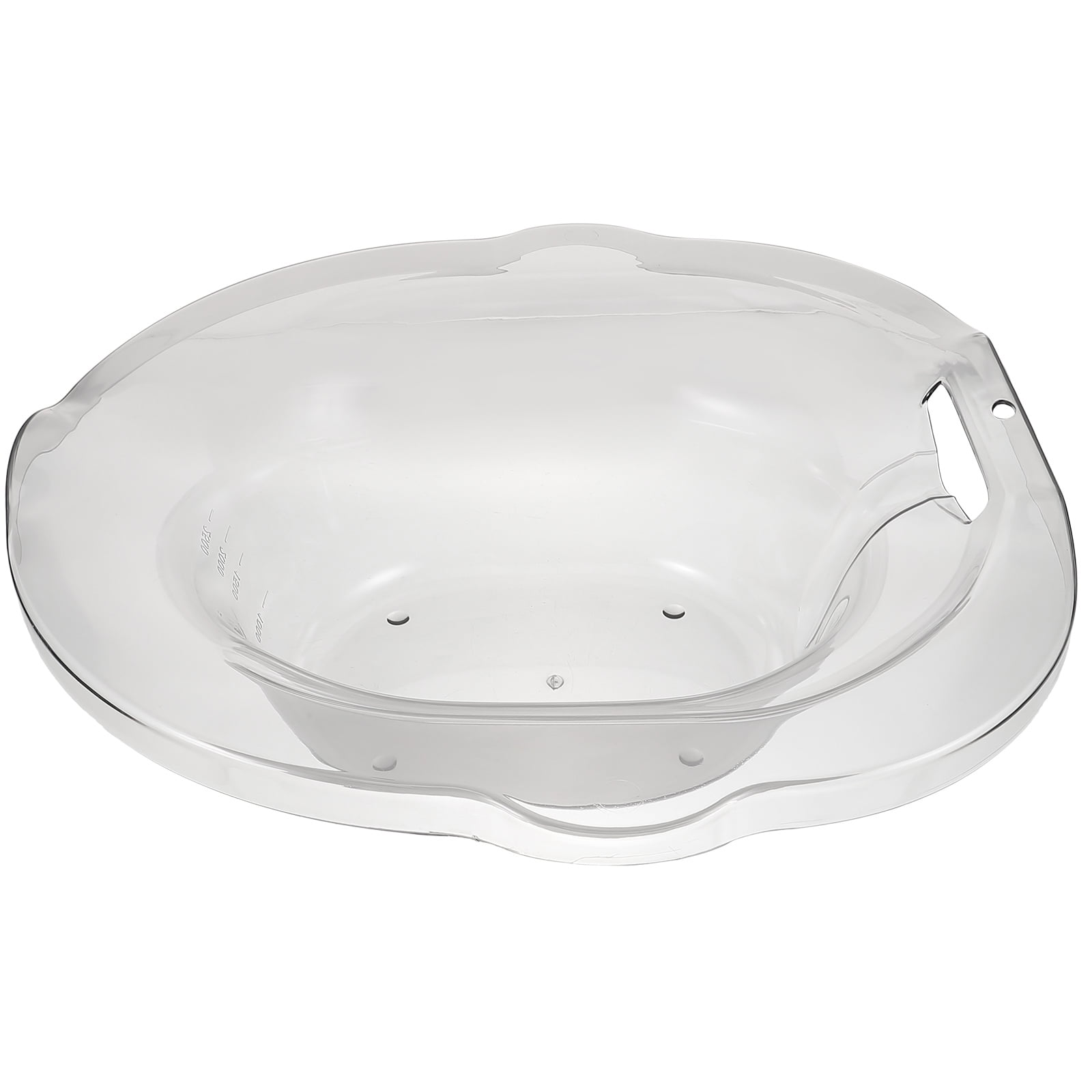 Moluckfu 1Pack Private Area Washing Sitz Bath Grey Plastic Round Design ...