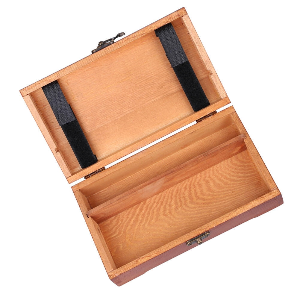 Moluckfu Stationery Storage Box Pine Wood 1Pcs 7.9X4.5X1.8In - Walmart.com