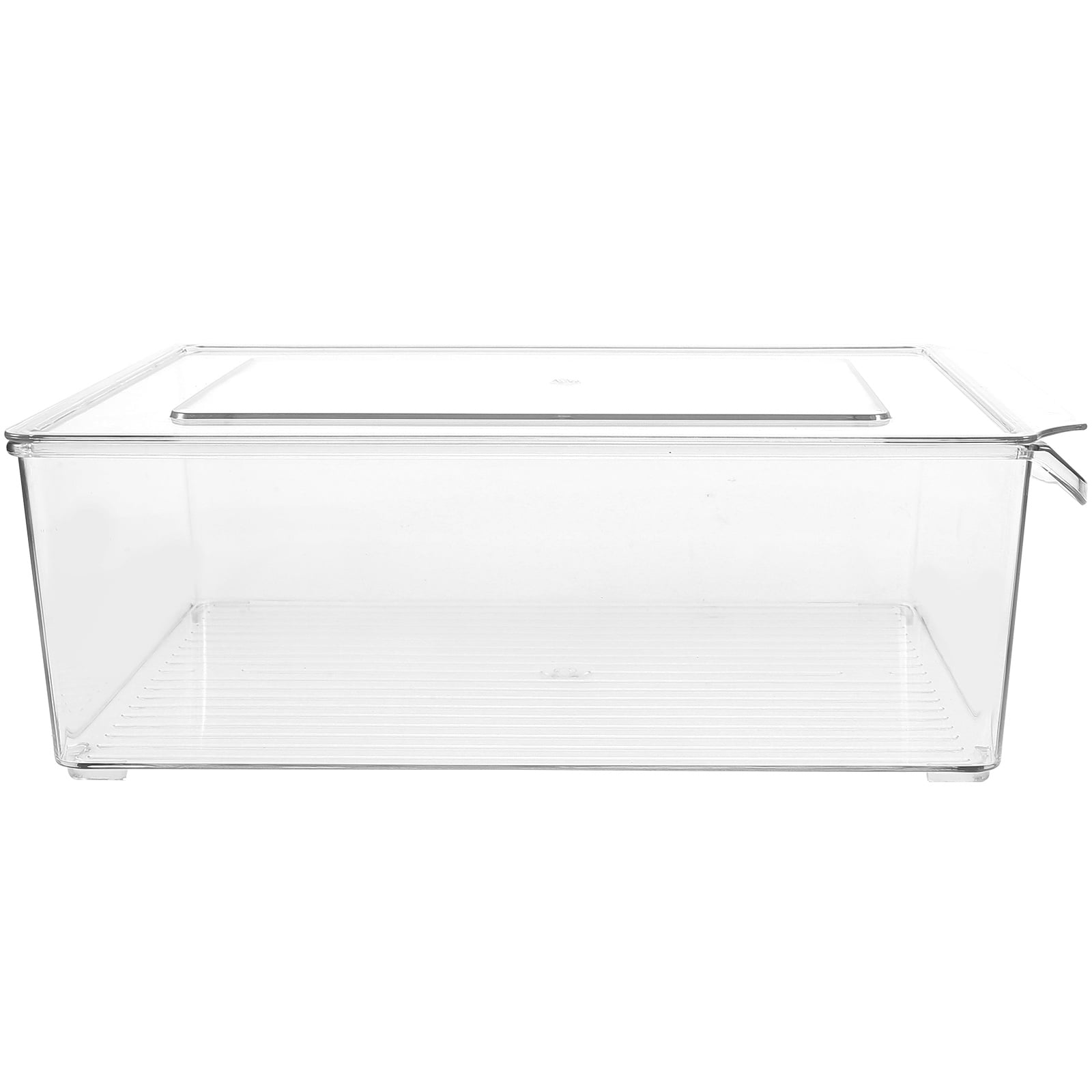Moluckfu 1Pcs Rectangular Plastic Storage Bin for Fridge Organization ...