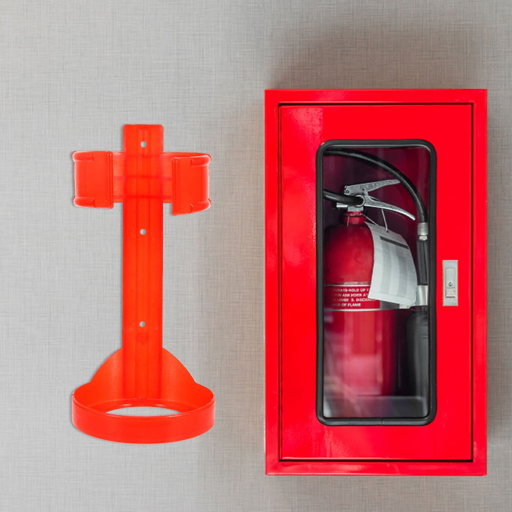 Moluckfu 1Set ExtinctiOnner Mount Red Plastic Fire Extinguisher Rack ...
