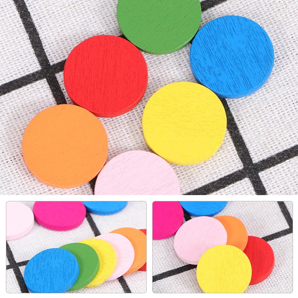Moluckfu 200Pcs Learning Disc Math Learning Tools for Kids Bright Color ...