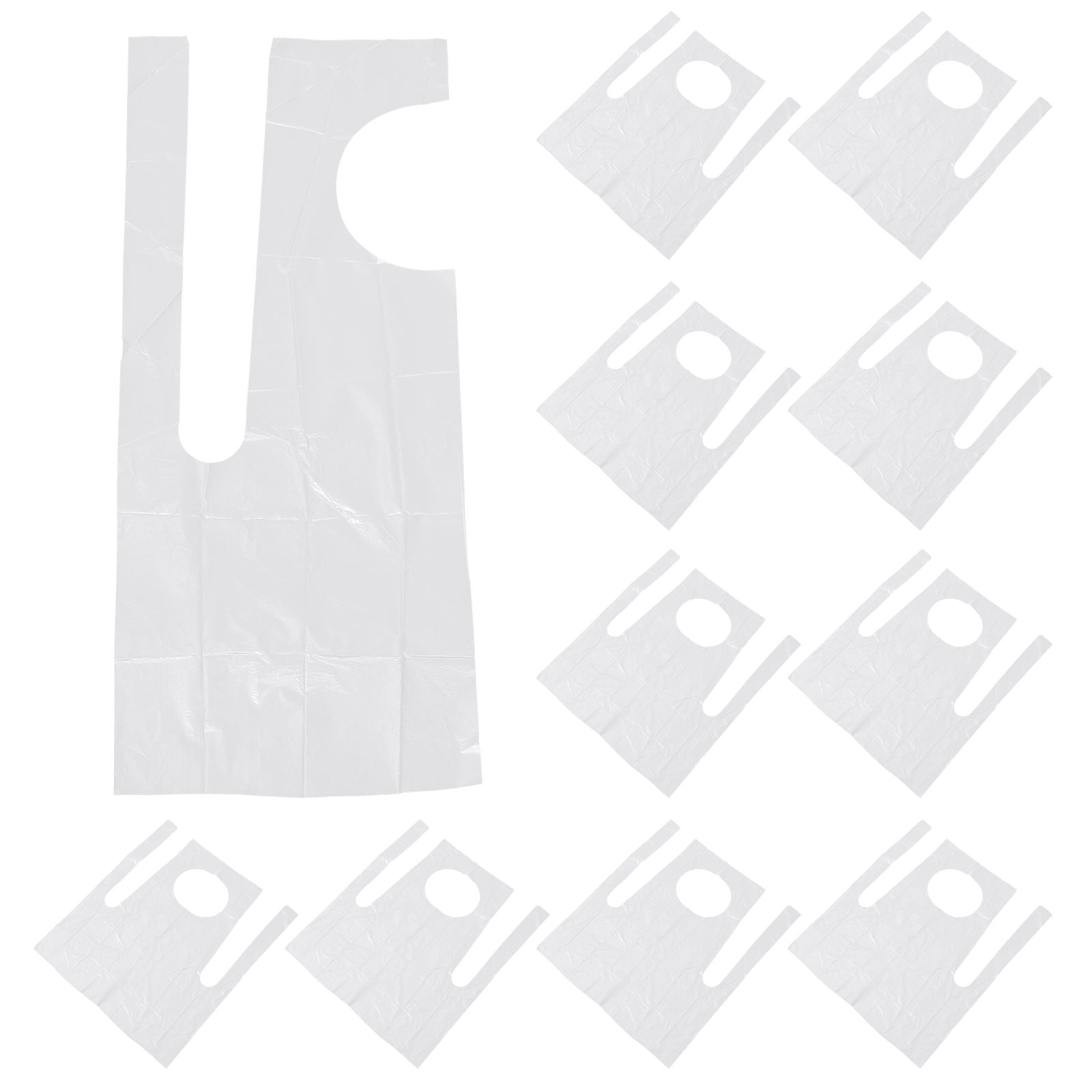 Moluckfu 25pcs Disposable Aprons For Oil Art Smocks Easy To Clean ...