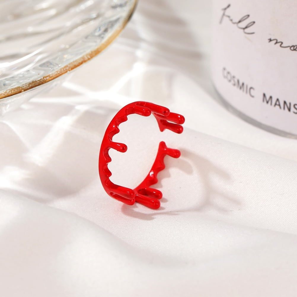 Moluckfu 2Pack Circular Blood Rings Red Color Dark Theme Gothic Style Costume Props - Walmart.com