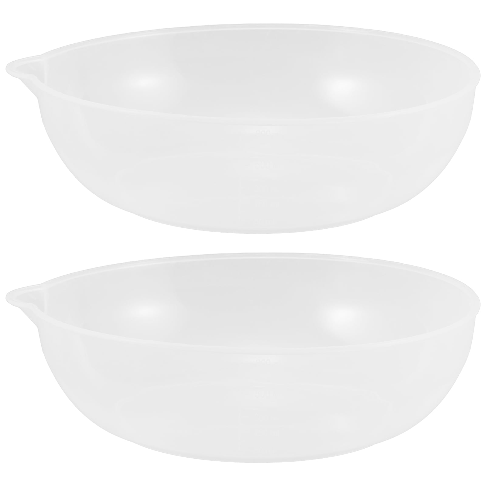 Moluckfu 2Pack Kitchen Use Scale Tray Round Transparent Plastic for ...