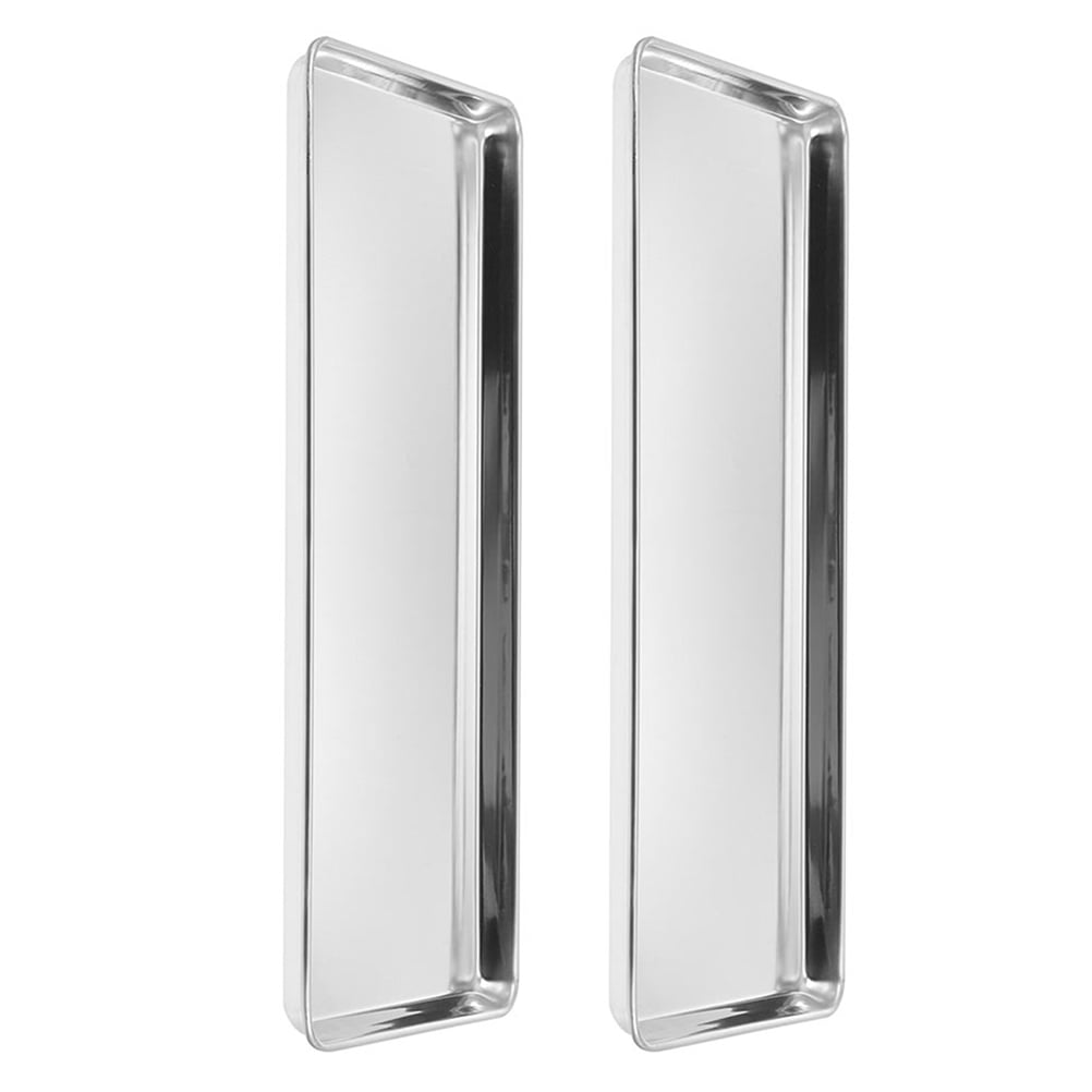 Moluckfu 2pcs Stainless Steel Steam Table Pans Water Collection Silver ...