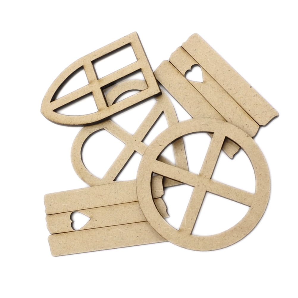 Moluckfu 30Pcs Diy Cutouts Embellishments for Craft Accessories Light ...