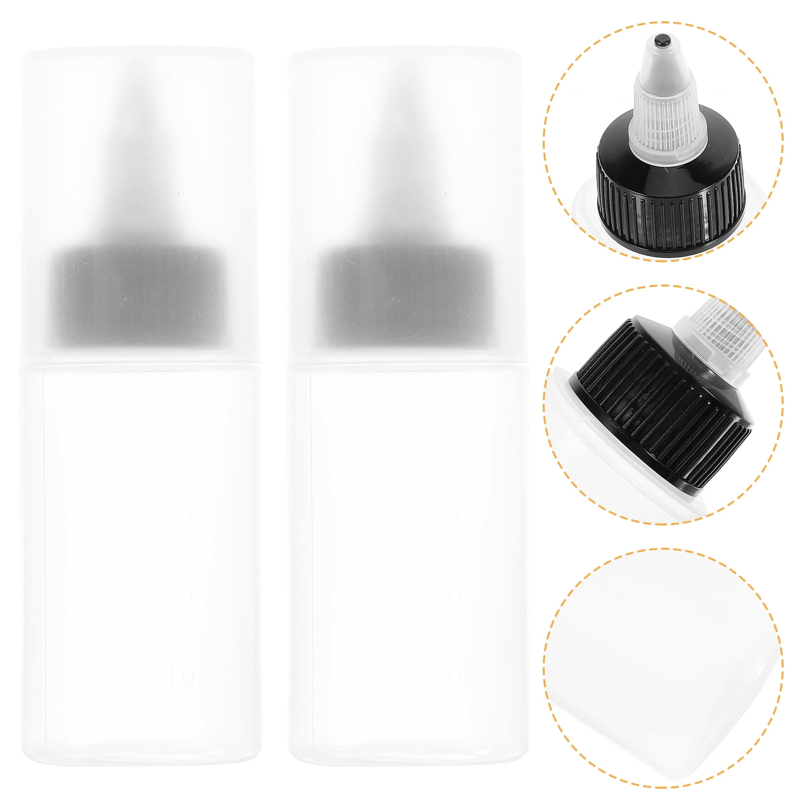 Moluckfu 4Pcs Reusable Sauce Containers Simple Design For Condiment Storage Kitchen Use ...