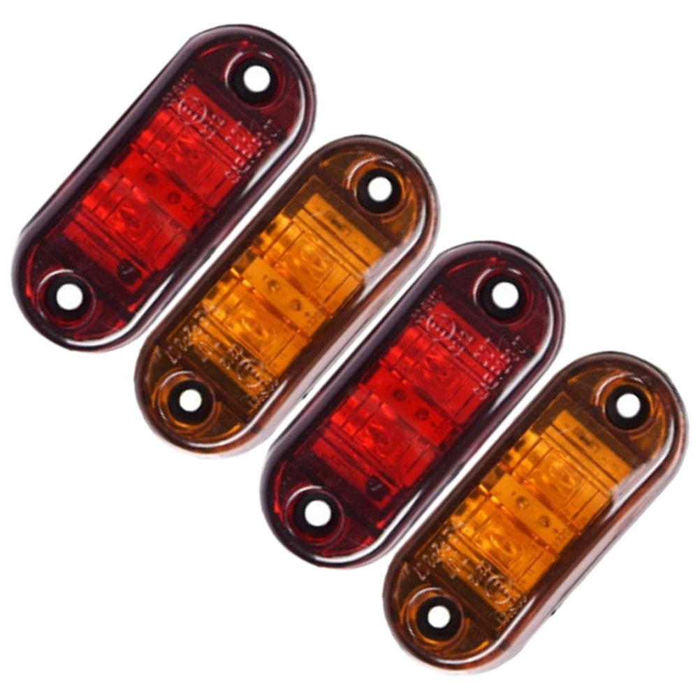 Moluckfu Camper Marker Lights Led Marker Light Red 4Pcs - Walmart.com