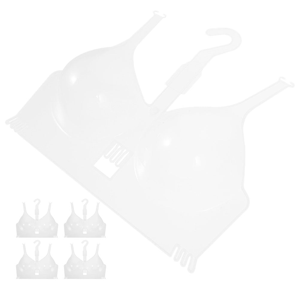 Moluckfu 5 Pack Transparent Bra Display Hangers for Home Use Sturdy ...