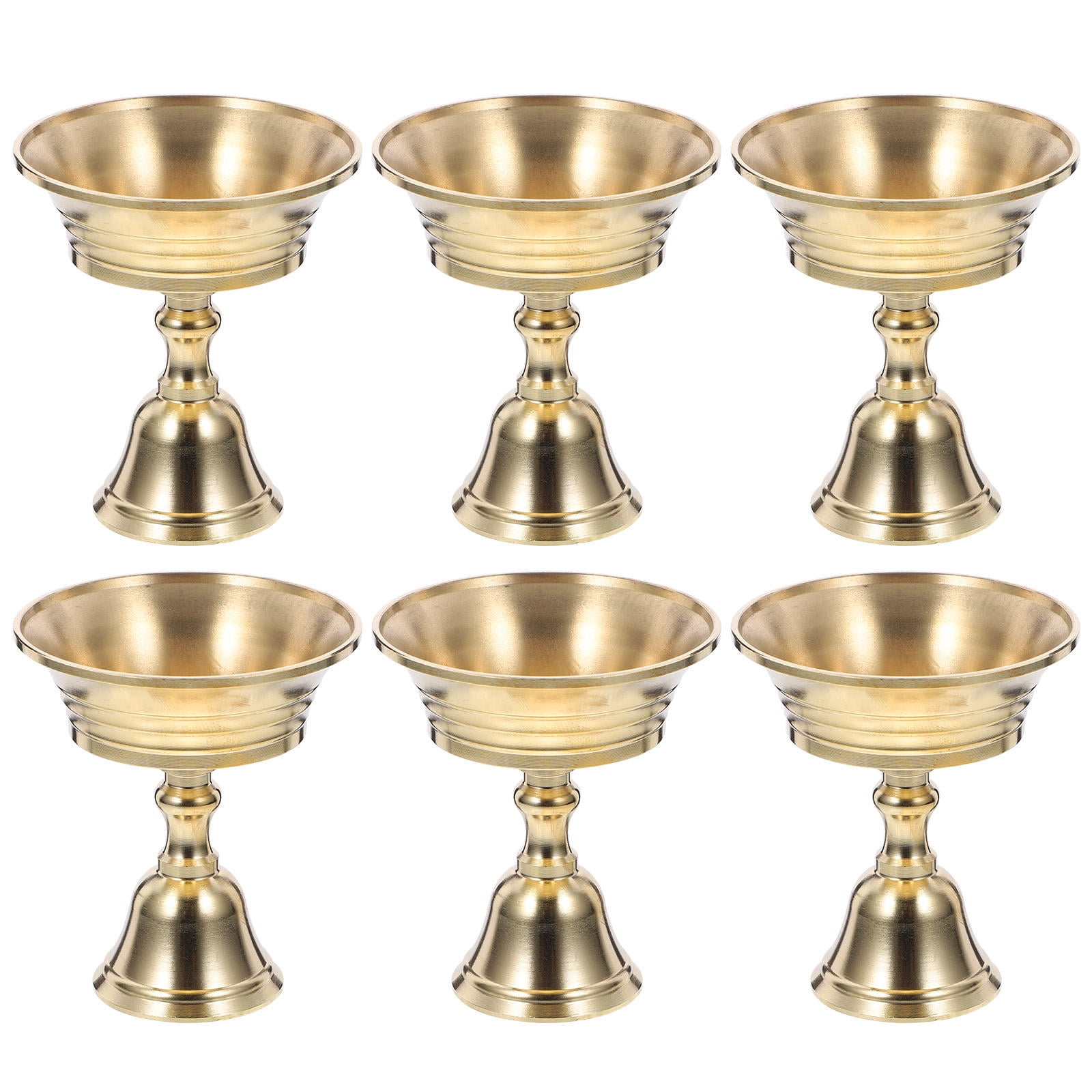 Moluckfu 6Pcs Copper Ghee Holder Cup Shape for Adults in Religious ...