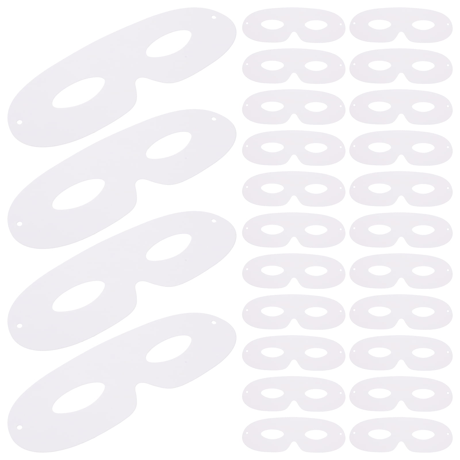 Moluckfu Diy Paper Masks 40Set White Cardstock For Artists And Students ...