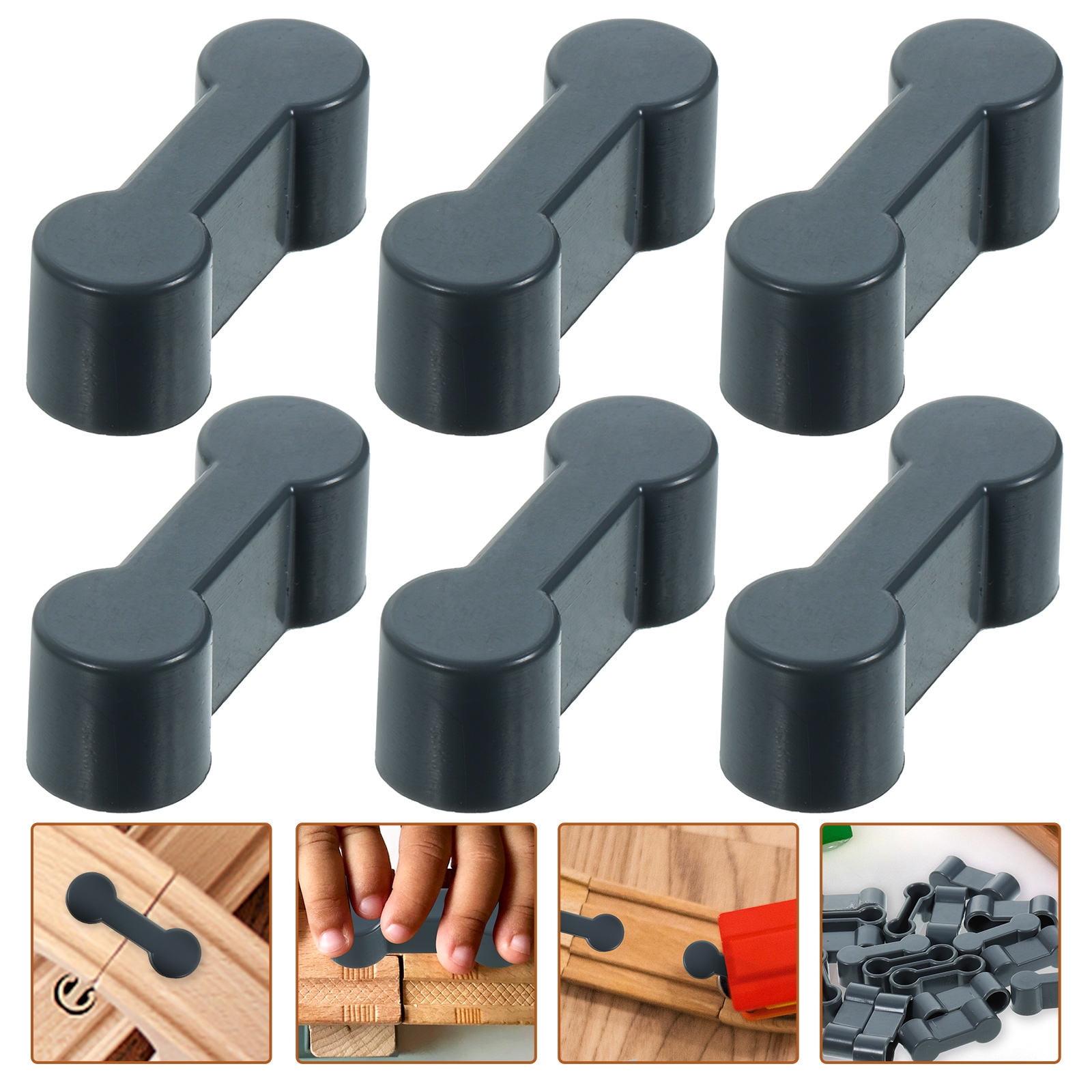 Moluckfu Diy Train Track Buckle Model 20Pcs Plastic For Toy Train Set ...