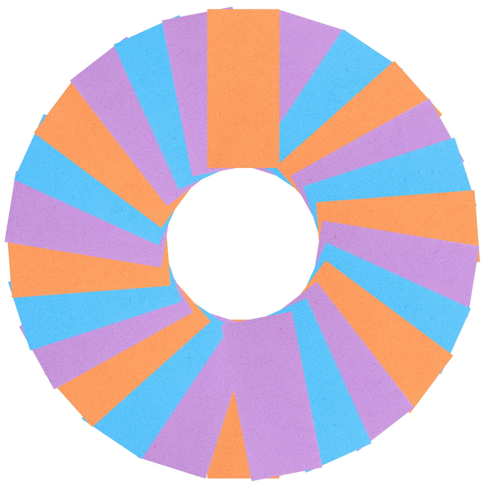 Moluckfu EVA Stickers Blue Square DIY Self-Adhesive Cuttable Decorative ...