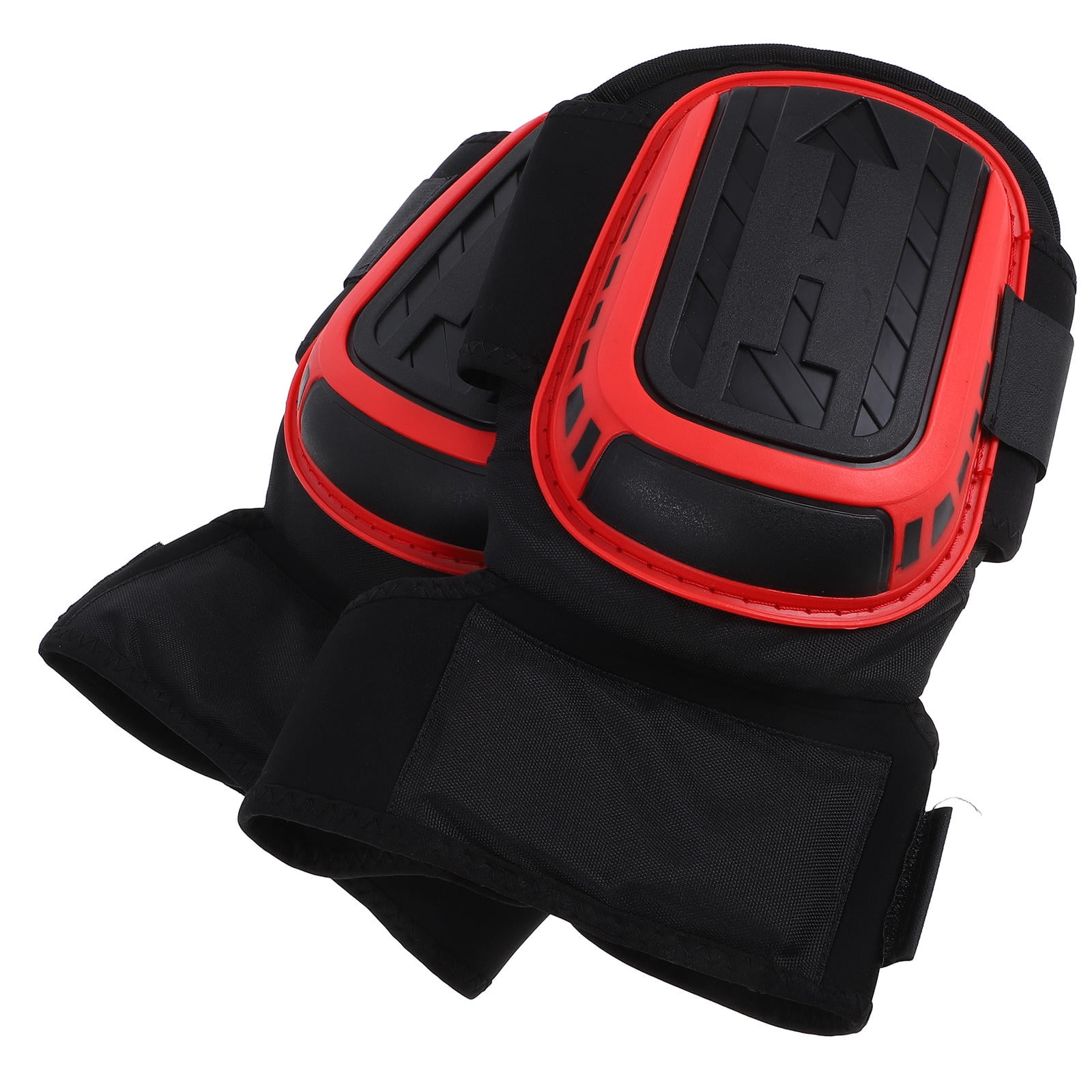 Moluckfu Flooring Knee Pads Red Nylon 1 Pair Non-Slip for Construction ...