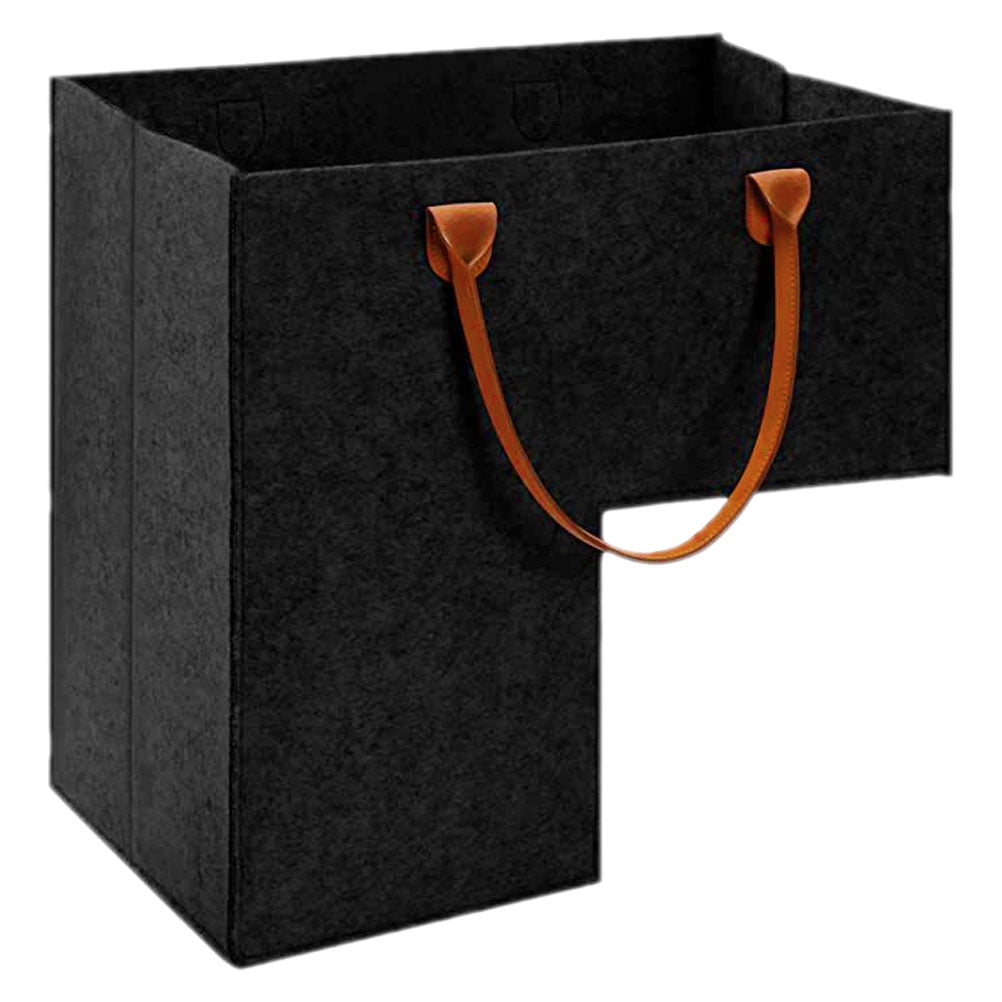 Moluckfu L-Shaped Stair Step Storage Organizer Basket in Felt for 1Pack ...