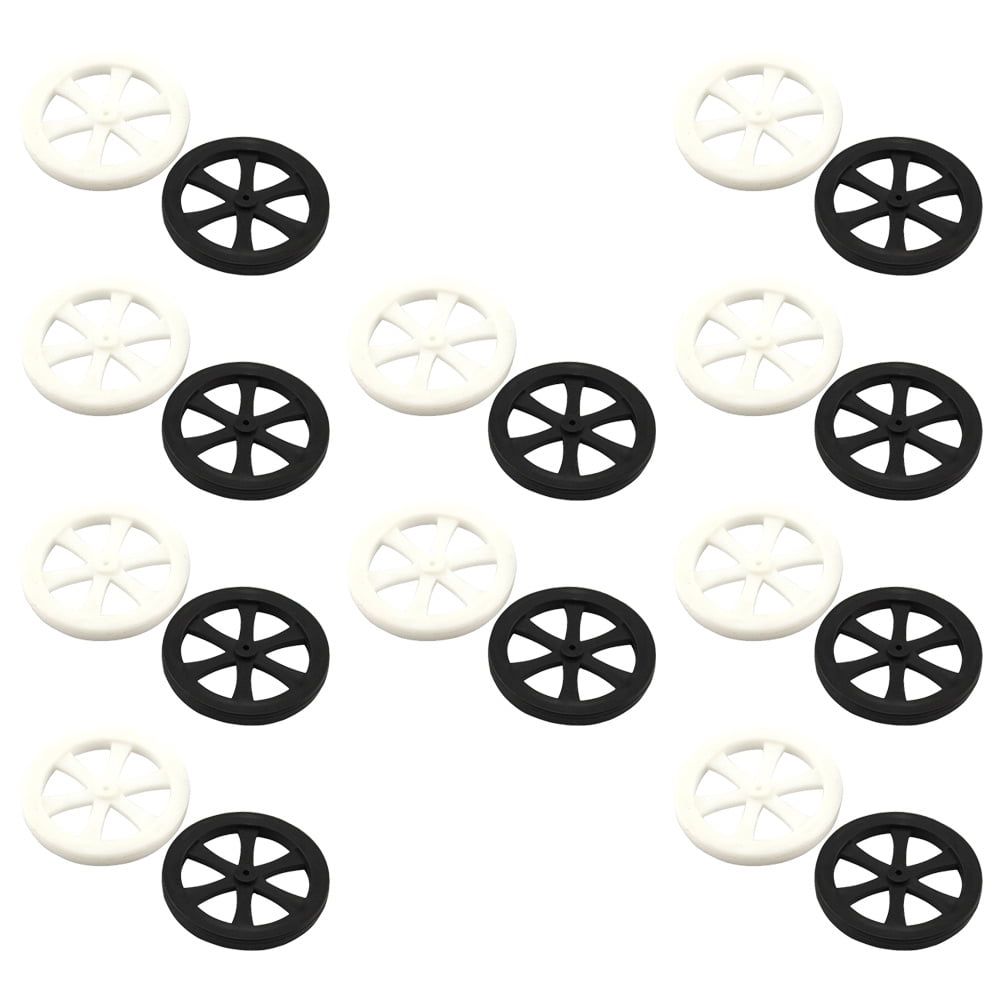 Moluckfu Model Car Parts 20Pcs Toy Car Wheels for Vehicle Models Easy ...