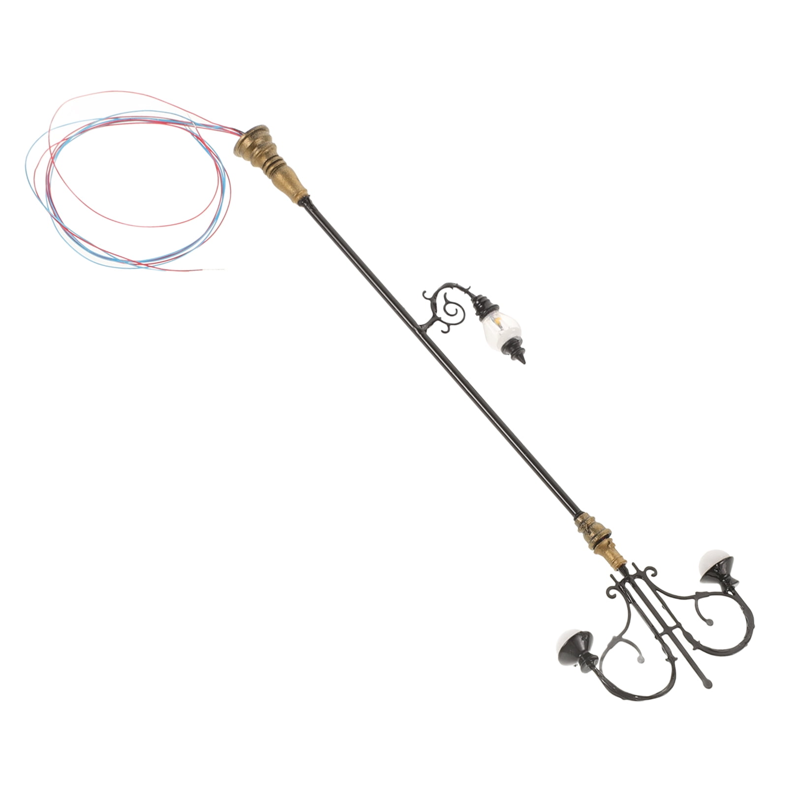Moluckfu Model Train Lamp Miniature Street Light Model Black Simple ...