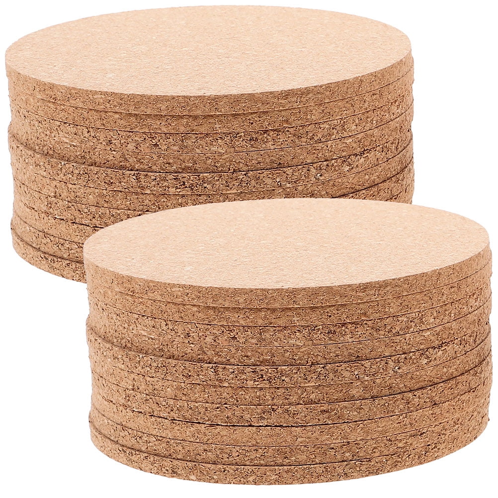 Moluckfu Office Desk Cup Coaster 20Set Made Of Cork For Homeowners ...