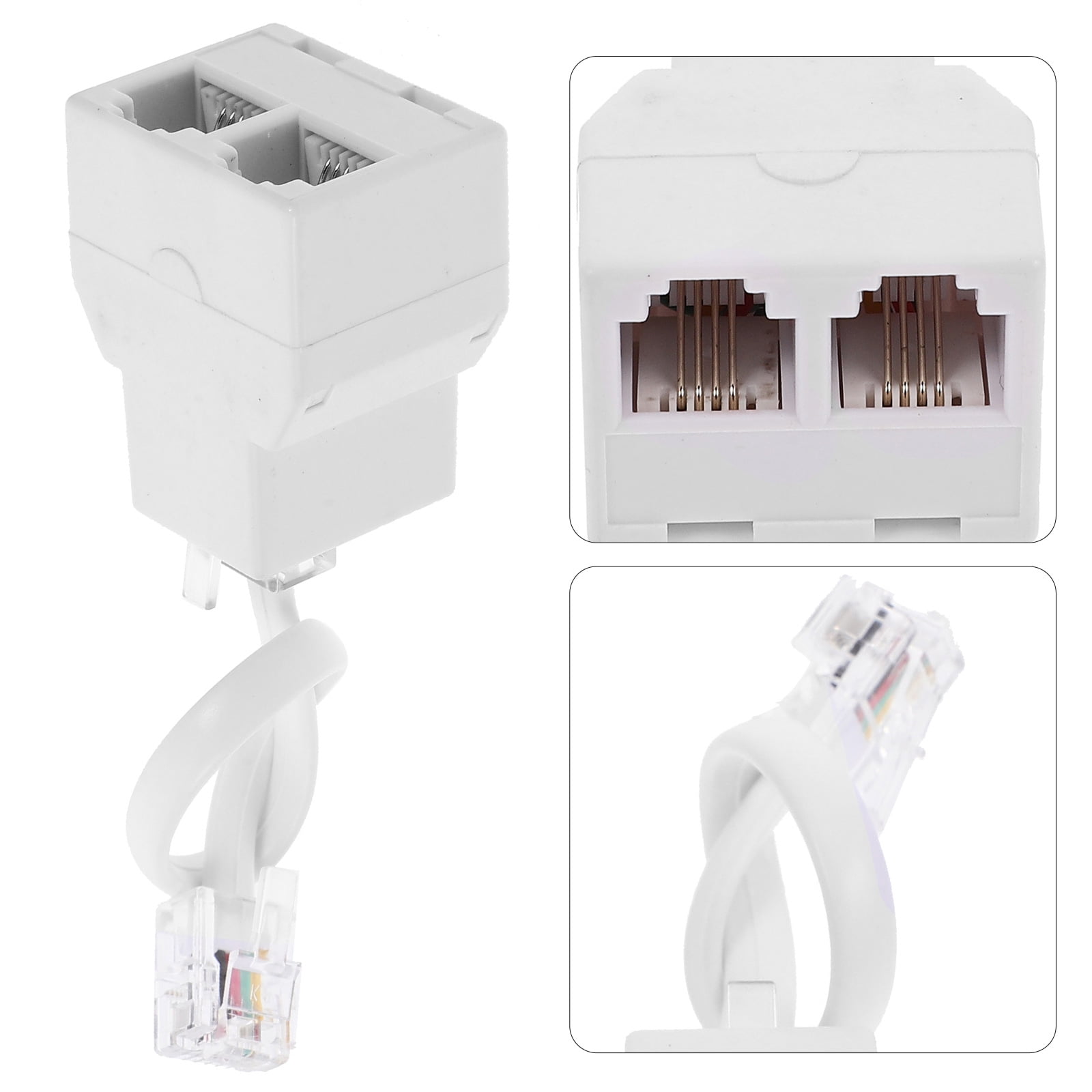 Moluckfu Phone Cable Splitter Part for Splitter Copper 1Set 5.9X1.2X0 ...