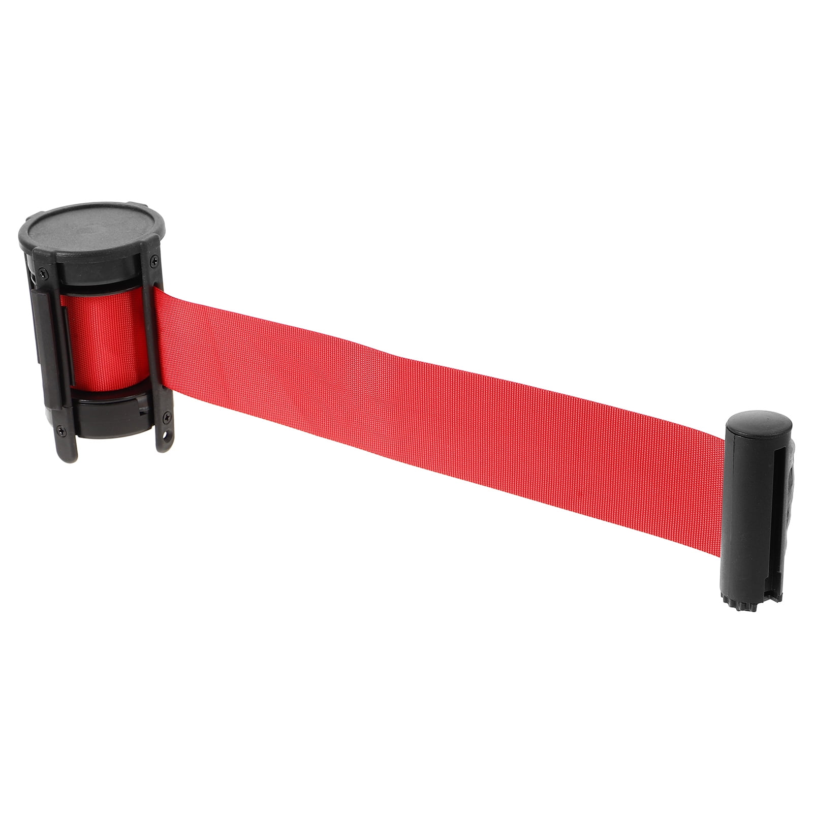 Moluckfu Safety Barrier Caution Belt Retractable Cloth Black 1Pcs for ...