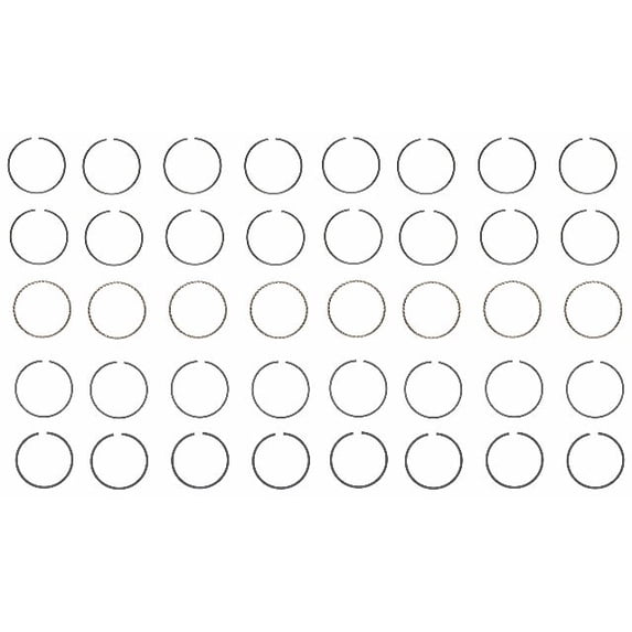 Moly Piston Rings Set | Compatible with Chrysler/Chevy/Ford/Pontiac ...