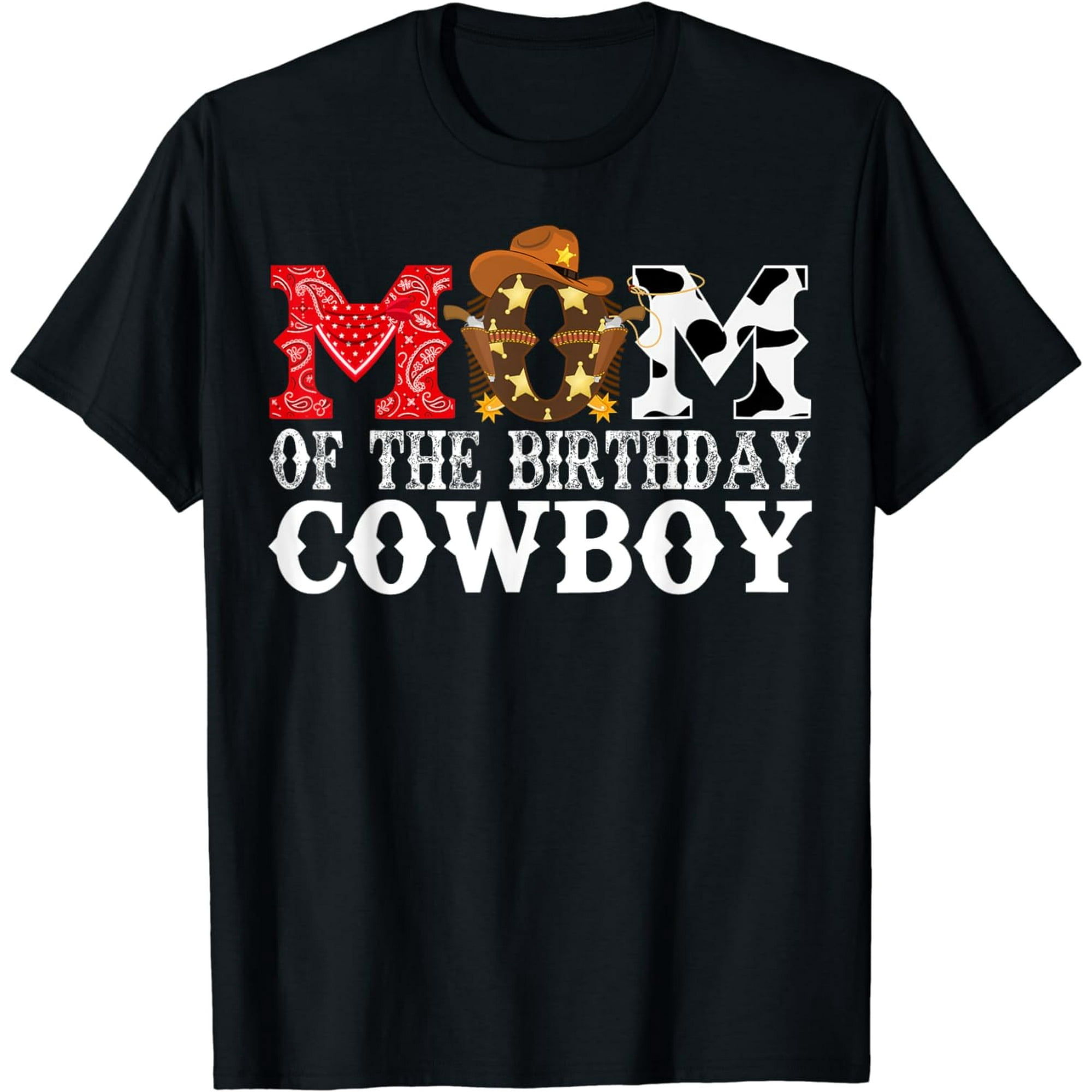 Mom 1st First Birthday Cowboy Western Rodeo Party Matching T-Shirt ...