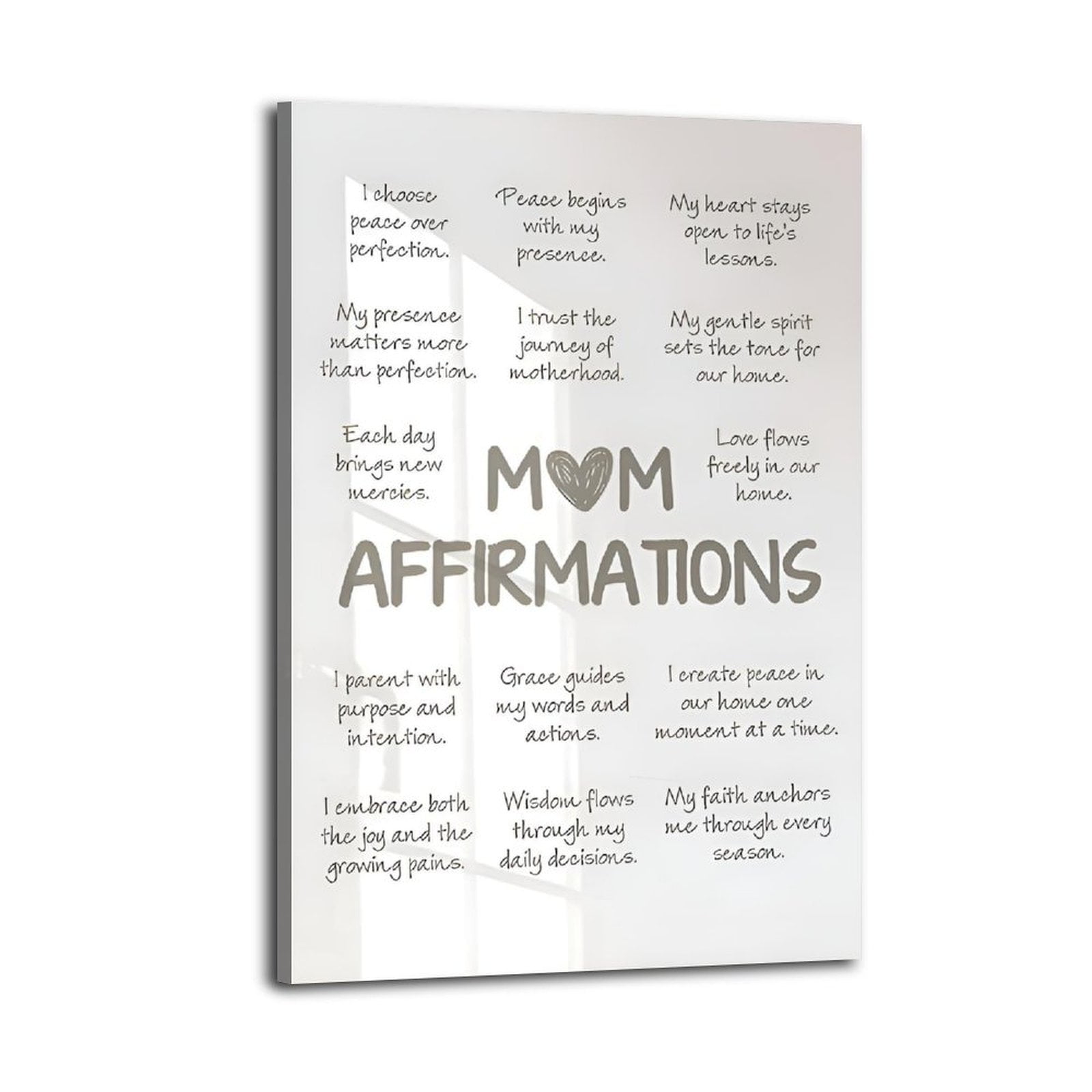 Mom Affirmations Wall Art Christian Poster Great Wall Art for Home ...