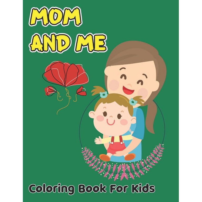 mom and son coloring book