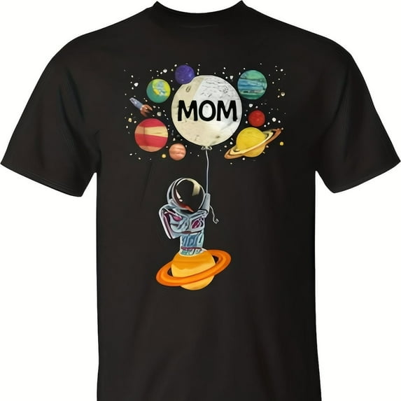 Mom Birthday Astronaut Family Astronaut Balloon Space T-Shirt Aesthetic ...