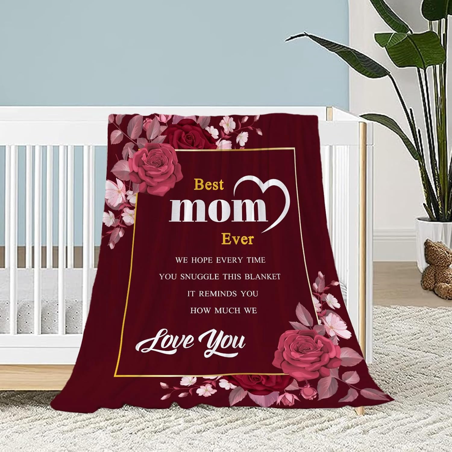 to My Mom Blanket Gift Mothers Day Blanket from Daughter Son Birthday ...