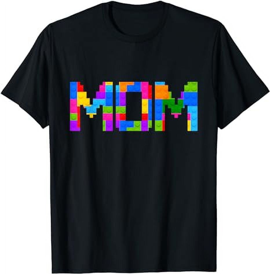 Mom Brick Builder Funny Blocks Master Builder T-Shirt - Walmart.com