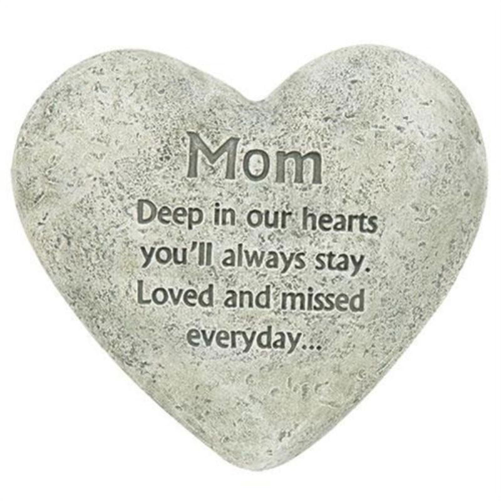 Mom Cement Heart Memorial - Walmart.com