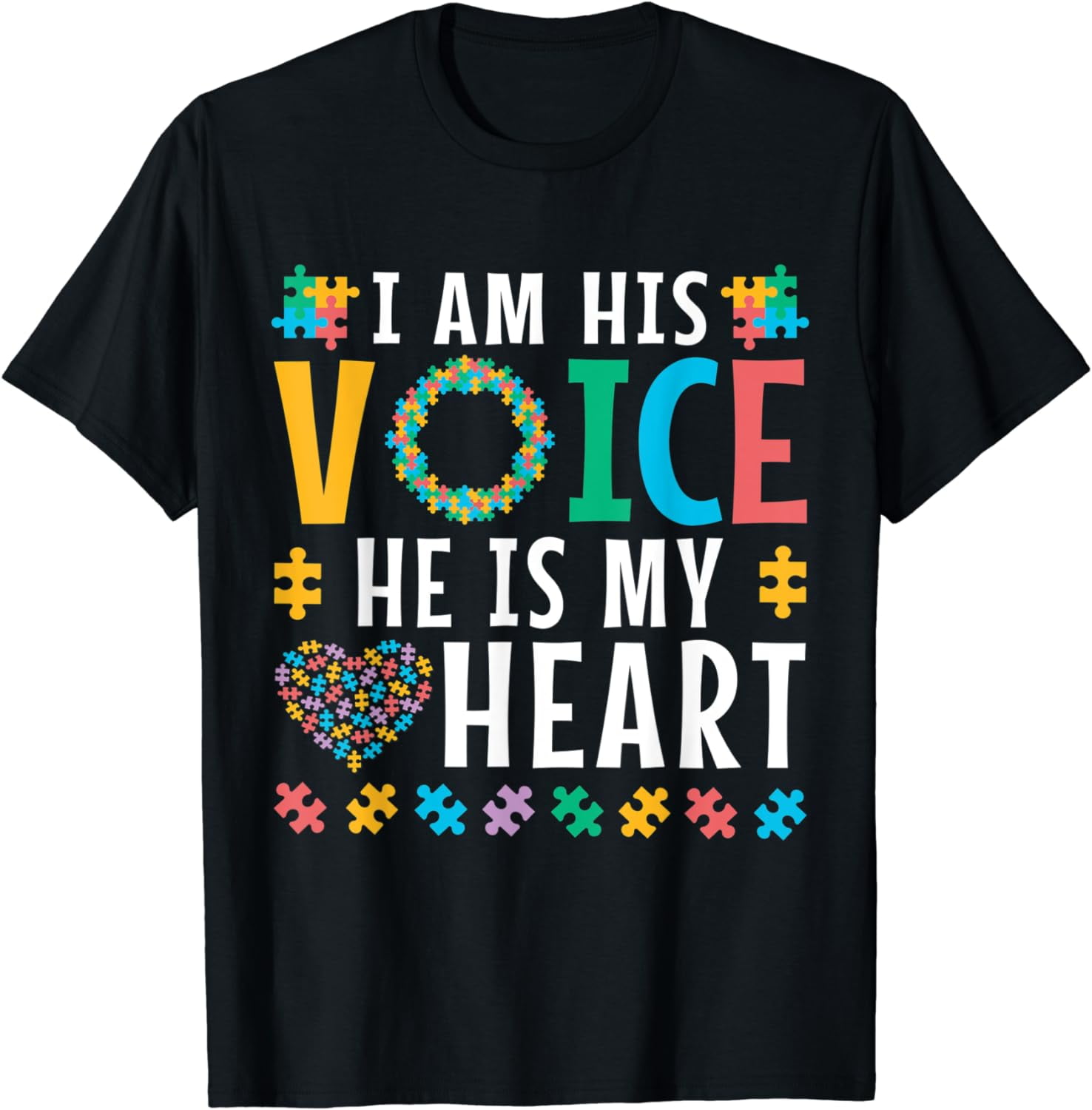 Mom Dad Autism Awareness Month Autism Autistic Son Kids T-Shirt ...