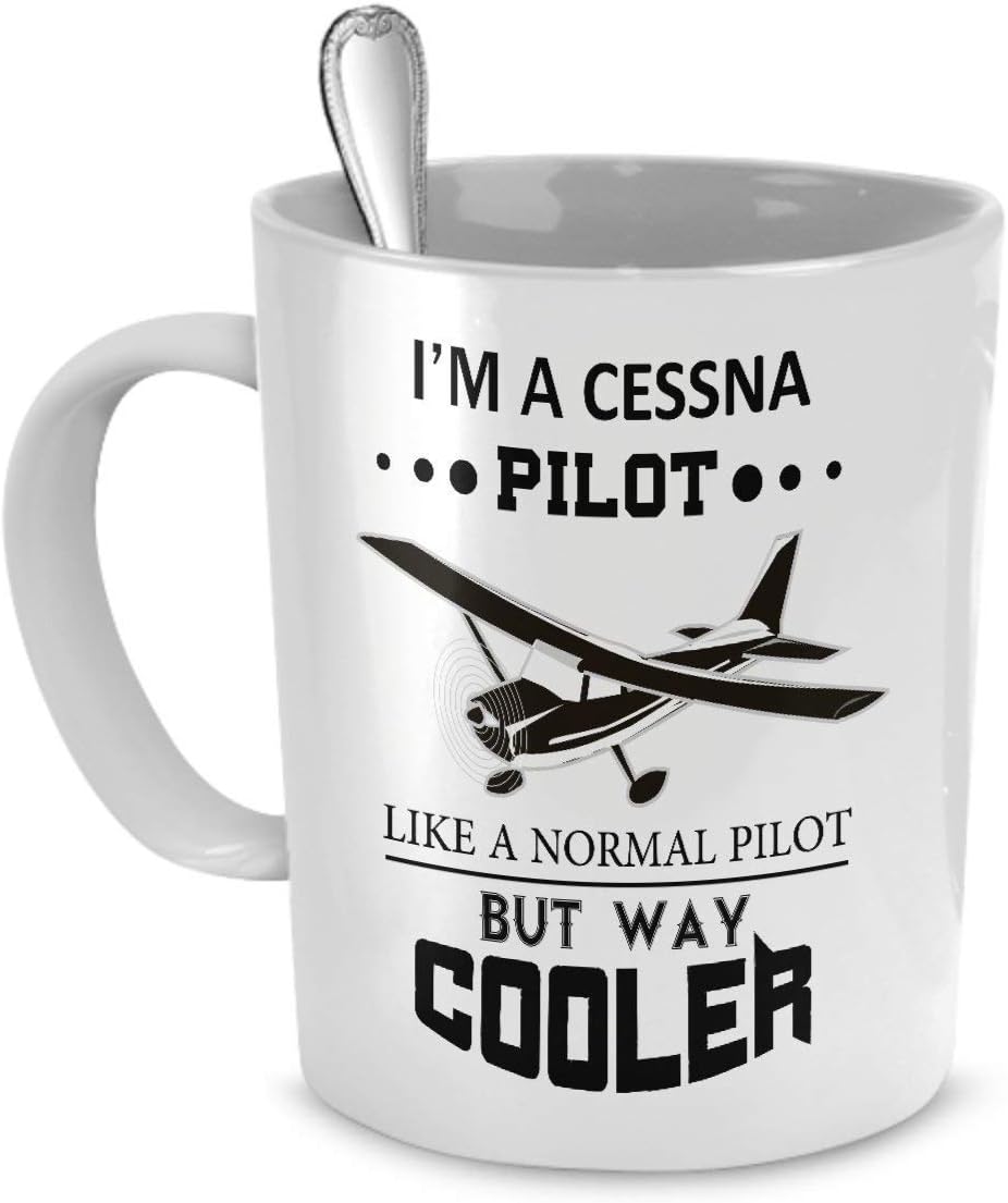 Mom and Dad Mug I'm A Cessna Pilot Mug (White) - Cessna Airplane Coffee ...