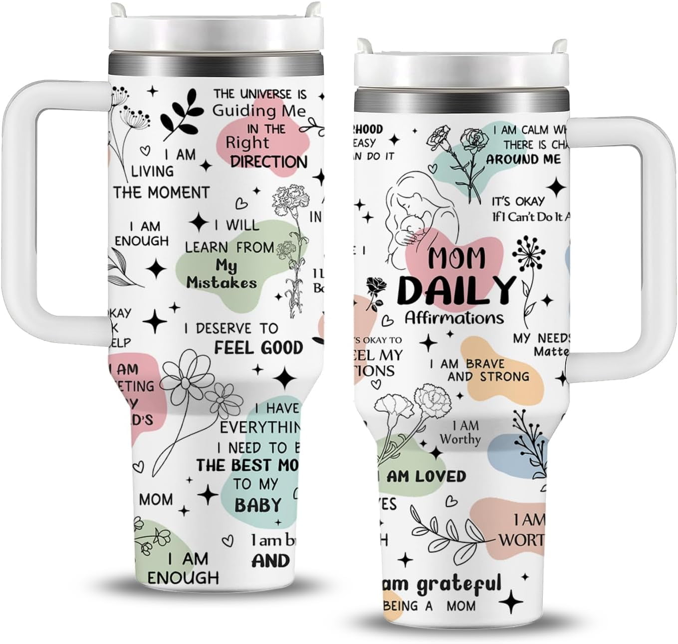 Mom Daily Affirmations Cups, New Mom Gifts, Cool Gifts for New Moms ...