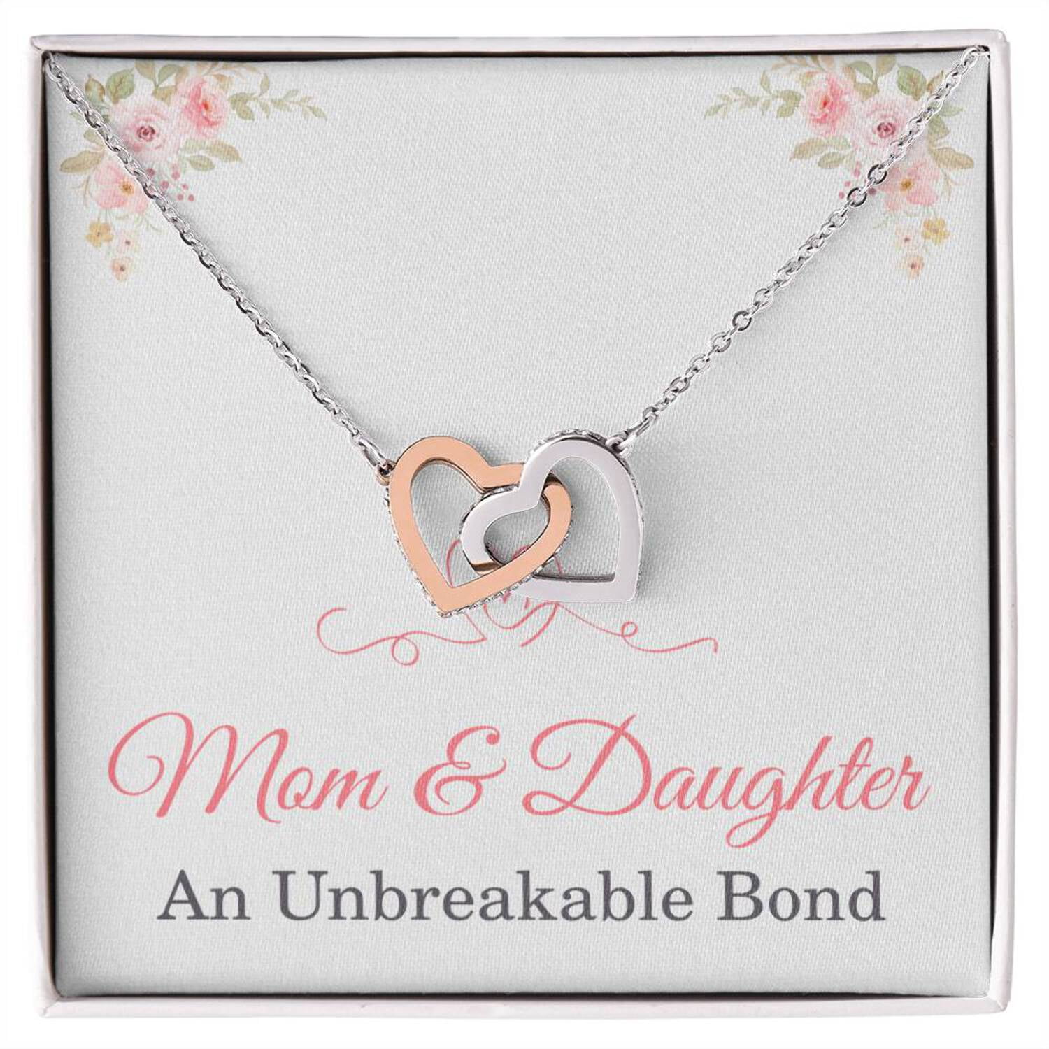 Mom Daughter Necklace Daughter Christmas Gifts from Mom Birthday Gifts ...