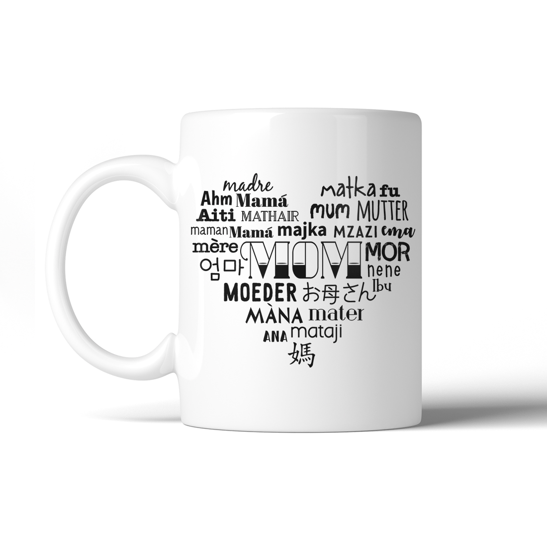 Mom Different Languages 11 Oz Ceramic Coffee Mug Mother's Day Gift ...