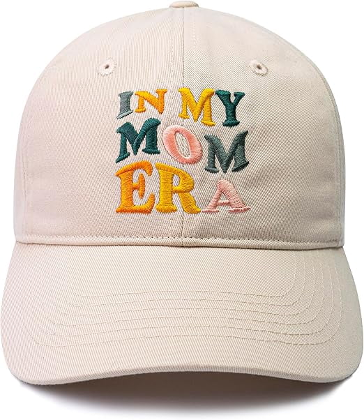 In My Mom Era Embroidered Baseball Cap, Adjustable Hat for Women ...