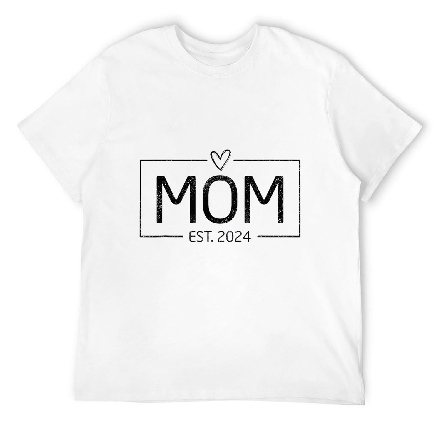 Mom Est. 2024 Expect Baby 2024, Mother 2024 New Mom 2024 T-Shirt White ...