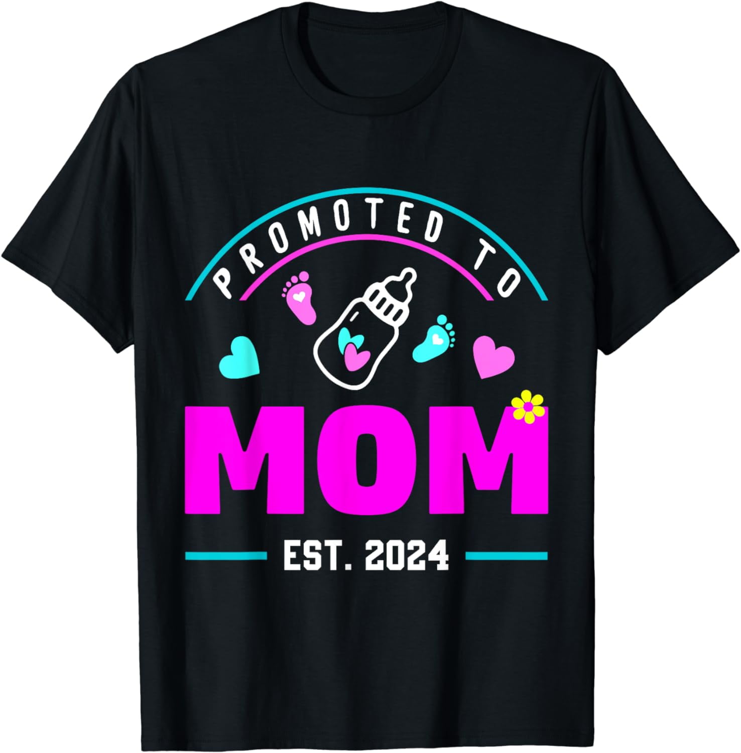 Mom Est. 2024 Expect Baby 2024, Mother 2024 New Mom 2024 T-Shirt - Walmart.com